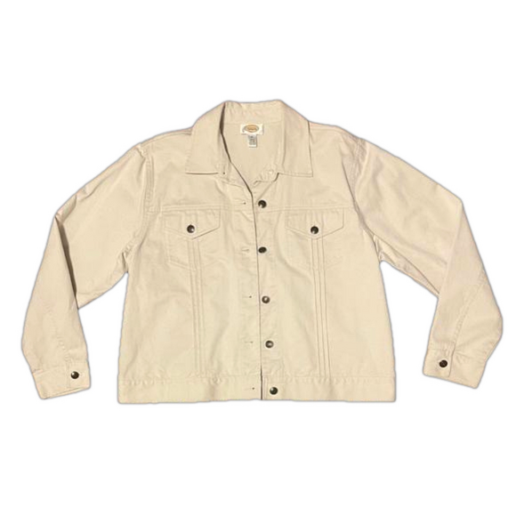 Talbots | Jackets & Coats | Talbots White Denim Jacket | Poshmark